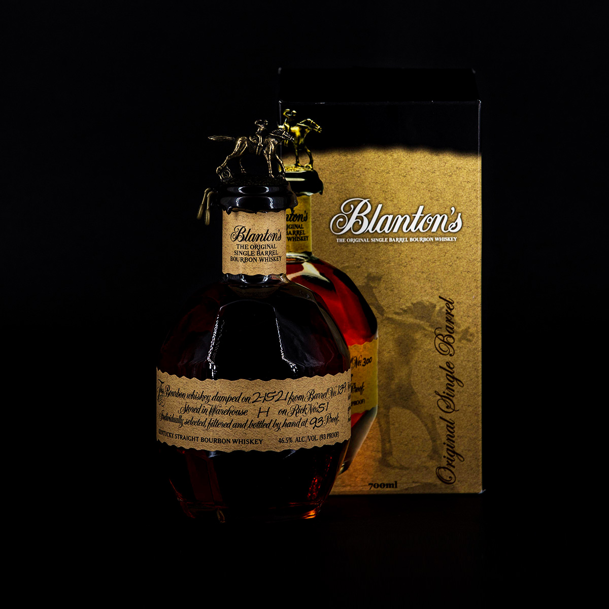 Blanton's - The Original Single Barrel Bourbon Whiskey - De Kelle Cigars