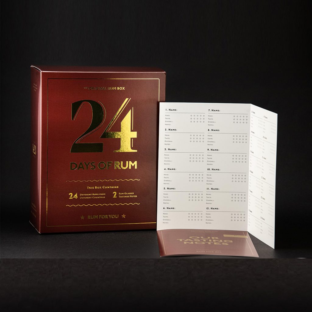 The Original Rum Box - 24 Days Of Rum - Tasting Kit - De Kelle Cigars